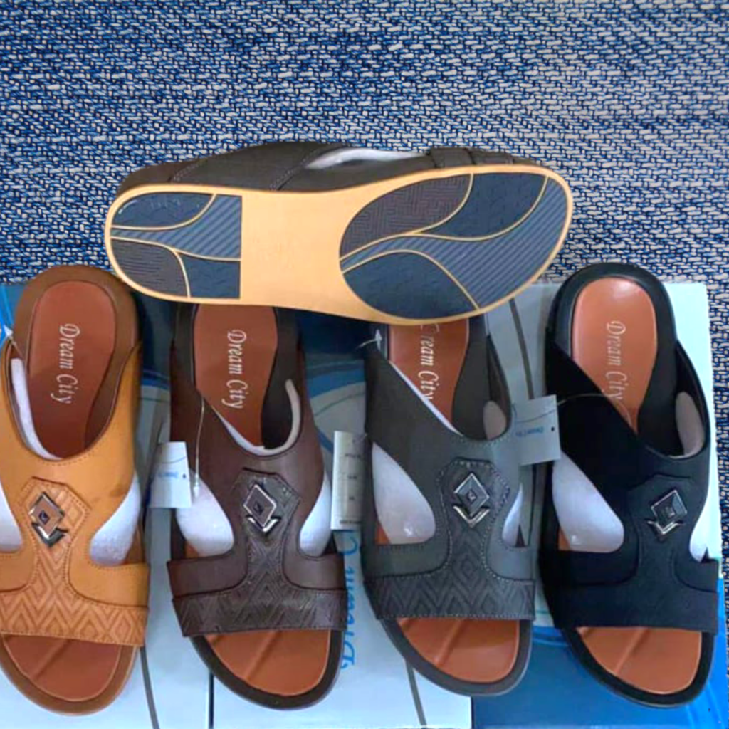 Mens Arabic Sandals | Jumbo, Large | Black Sliders – Deals of time